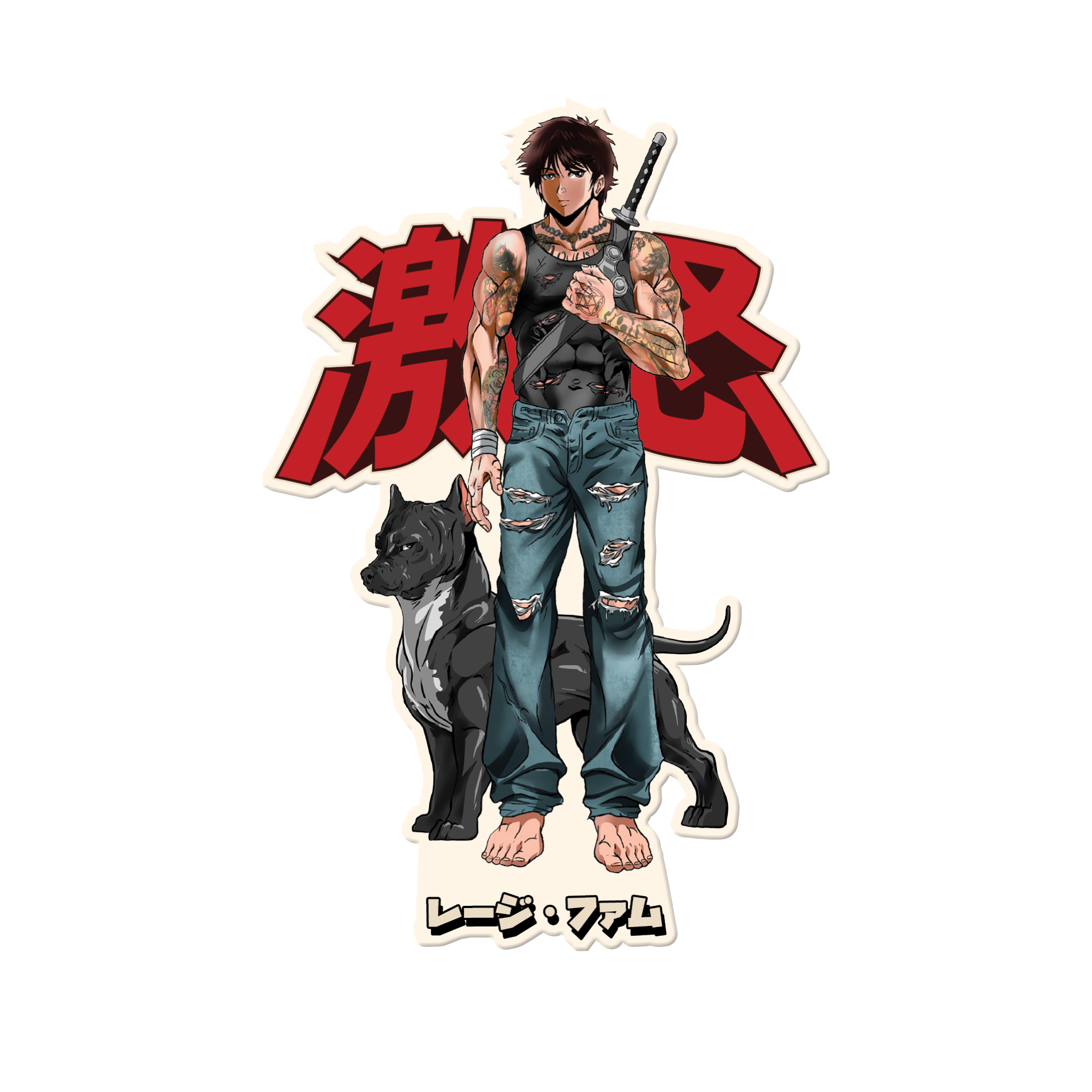 Anime Sticker – 𝑅𝐴𝐺𝐸 𝑪𝒐.